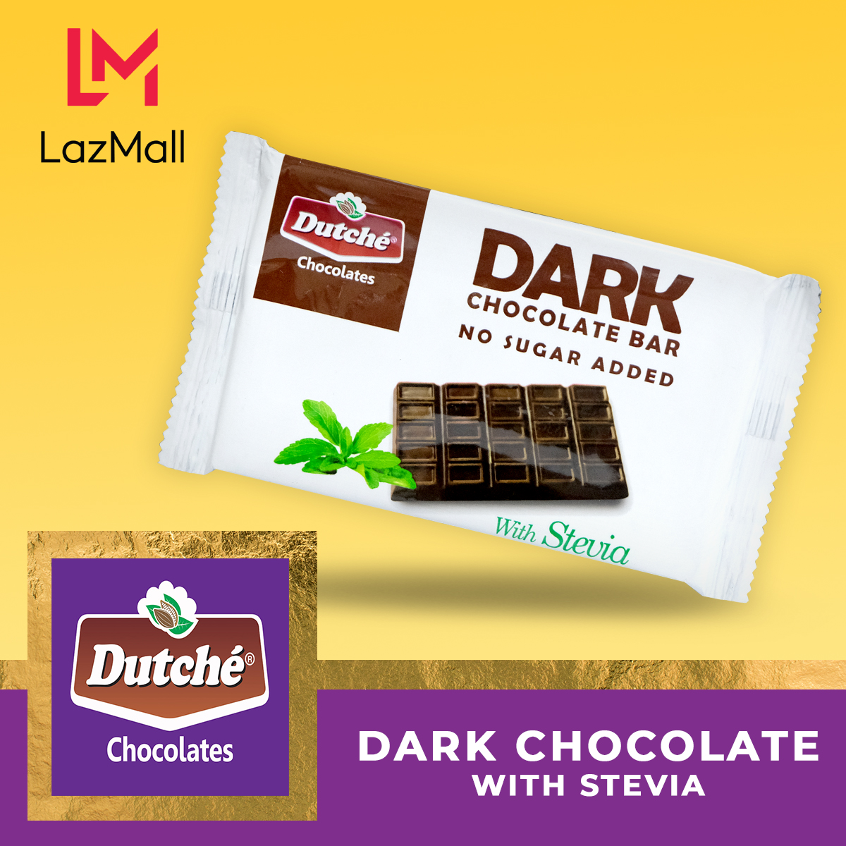 Dutche Dark Chocolate with Stevia 100g | Lazada PH