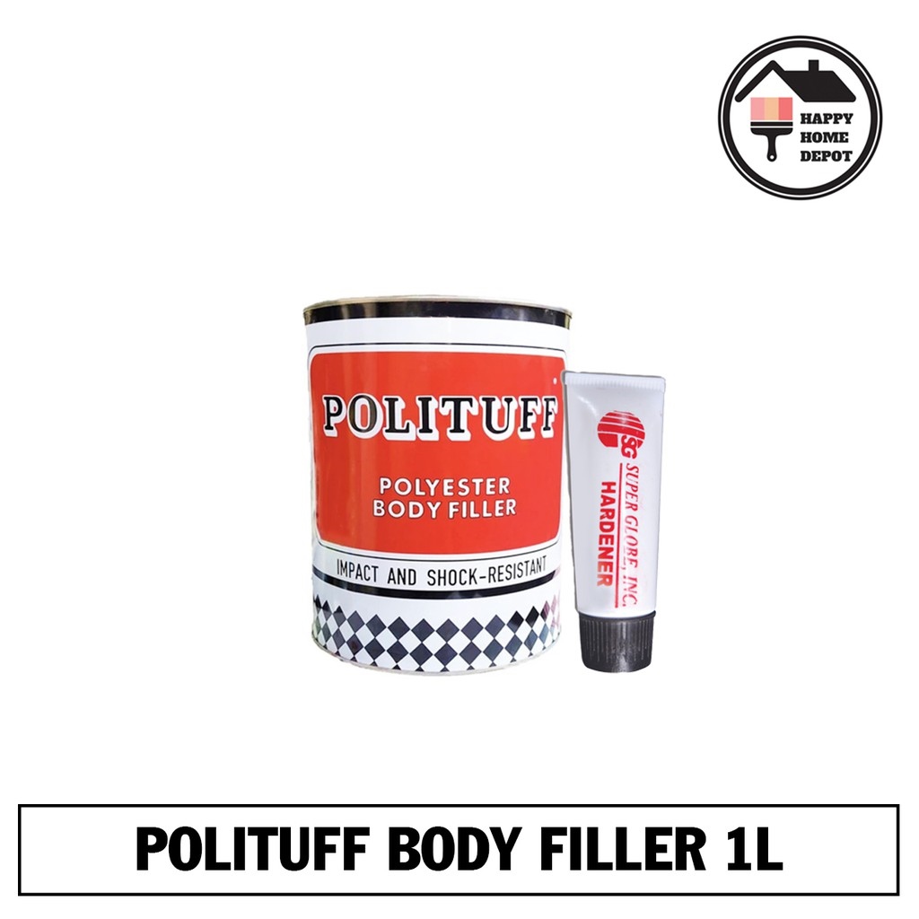 POLITUFF POLYESTER BODY FILLER xLITERx WITH HARDENER | Lazada PH