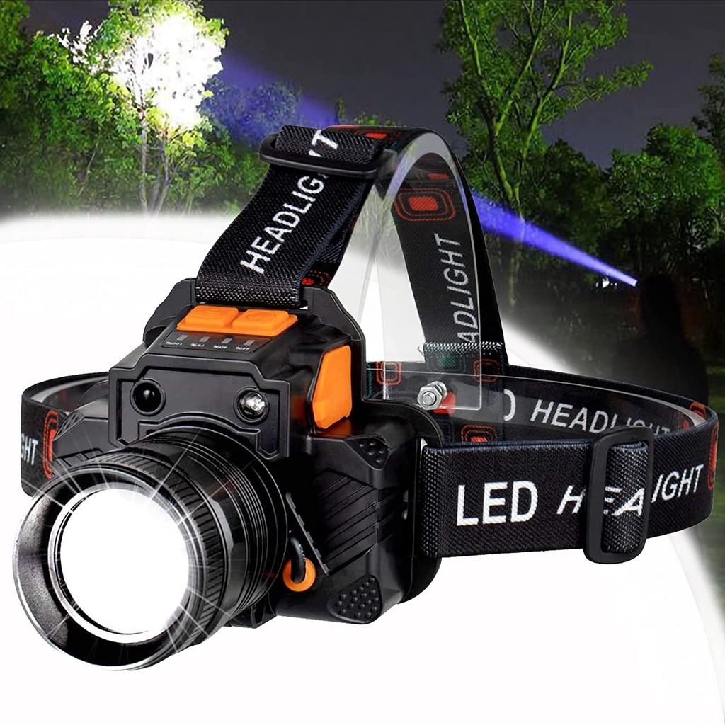 Headlamp Flashlight Led Usb Rechargeable Water Proof Head Flashlight ...