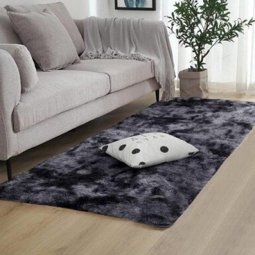 80x160cm Thick Carpet Plush Rug BedRoom Fluffy Floor Carpets Window ...