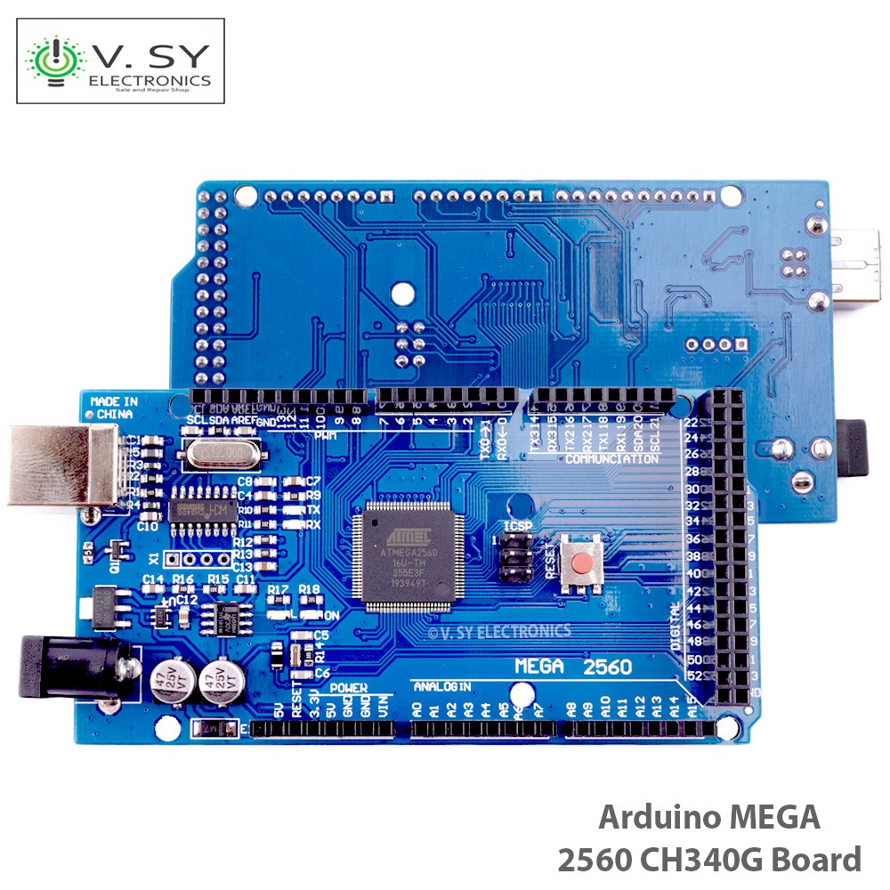 ho- Arduino MEGA 2560 R3 CH340G Arduino Compatible Board MCU ...