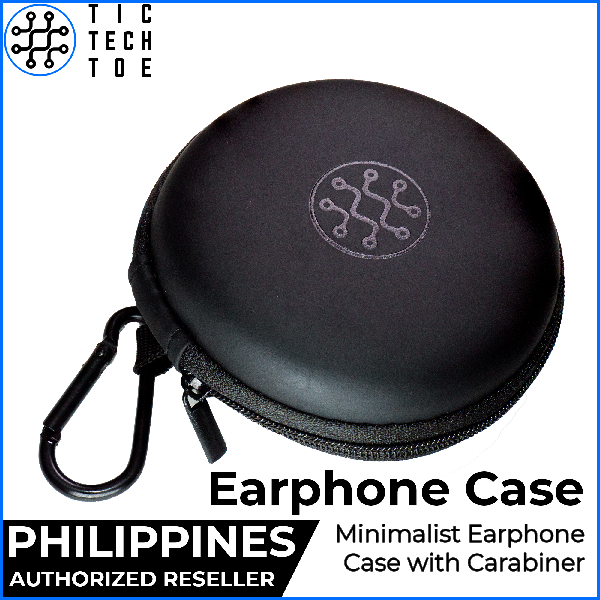 Tic Tech Toe Lightweight Earphone Case / Pouch with Carabiner Hook ...