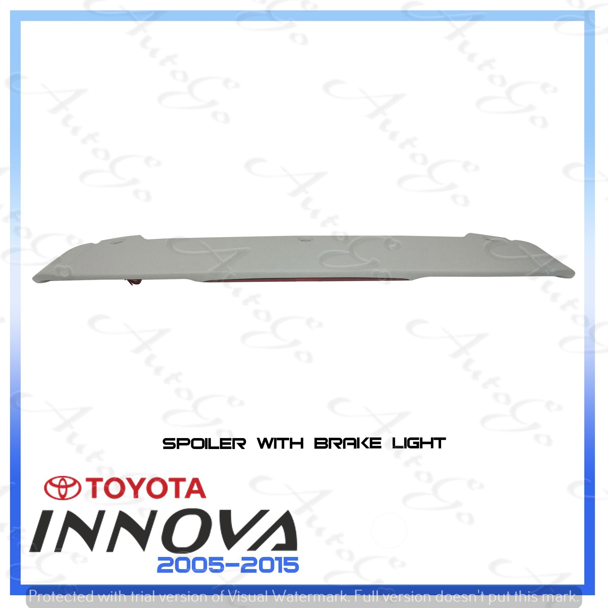 Toyota Innova 2005-2015 Unpainted Spoiler with Break Light | Lazada PH