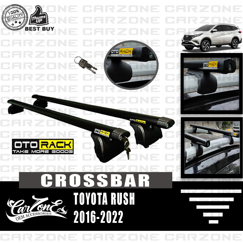 Toyota Rush 2016-2022 Aluminum Crossbar Clip Type with Key (Black ...
