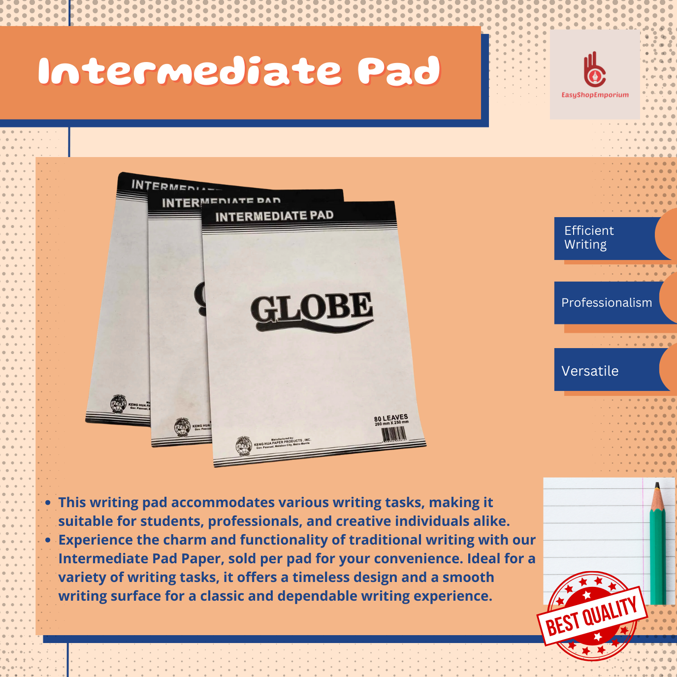 Intermediate Pad Paper Sold Per Pad Writing Pad | Lazada PH