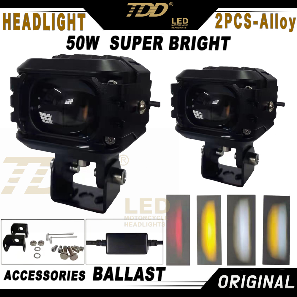 Tdd Original A Pair 50W Mini Driving Light Headlight Yellow And White ...