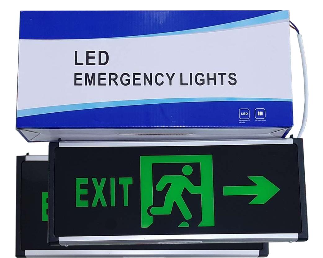 EXIT SIGNAGE DOUBLE SIDED LED EMERGENCY EXIT LIGHT | Lazada PH