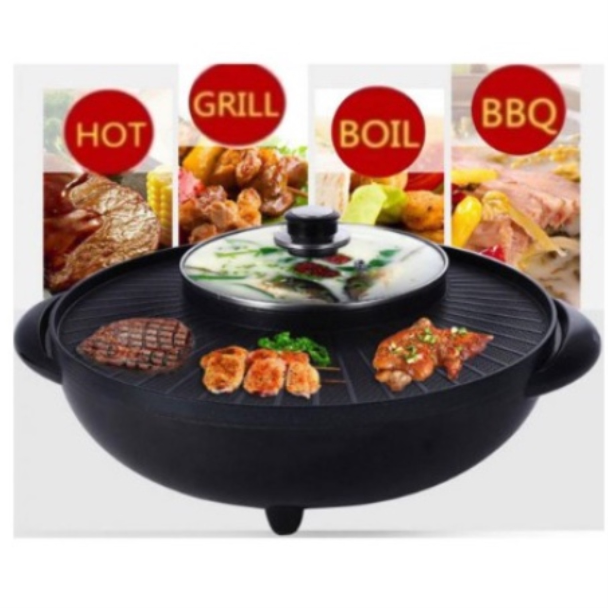 COD 2in1 MINI Samgyup Multifunction Hotpot Griller / samgyupsal | Lazada PH