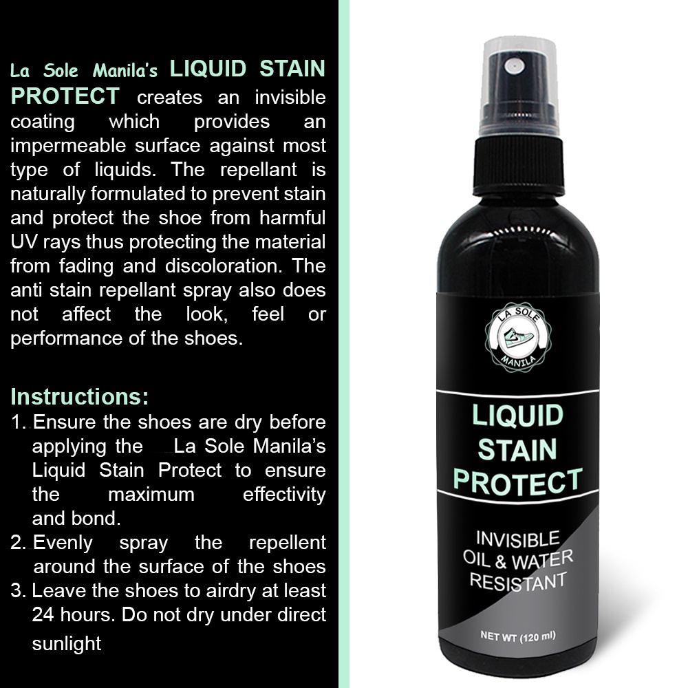 ♦Liquid Stain Protect Invisible Oil and Water Resistant (120mL) La Sole ...