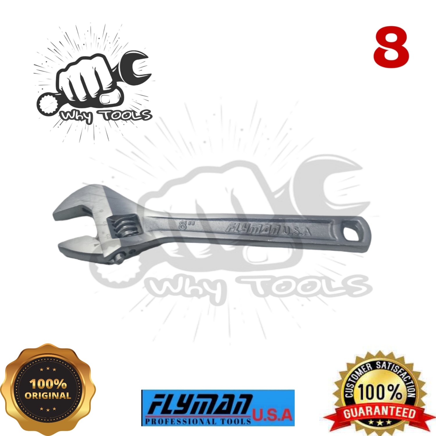 adjustable wrench 8' flyman usa | Lazada PH