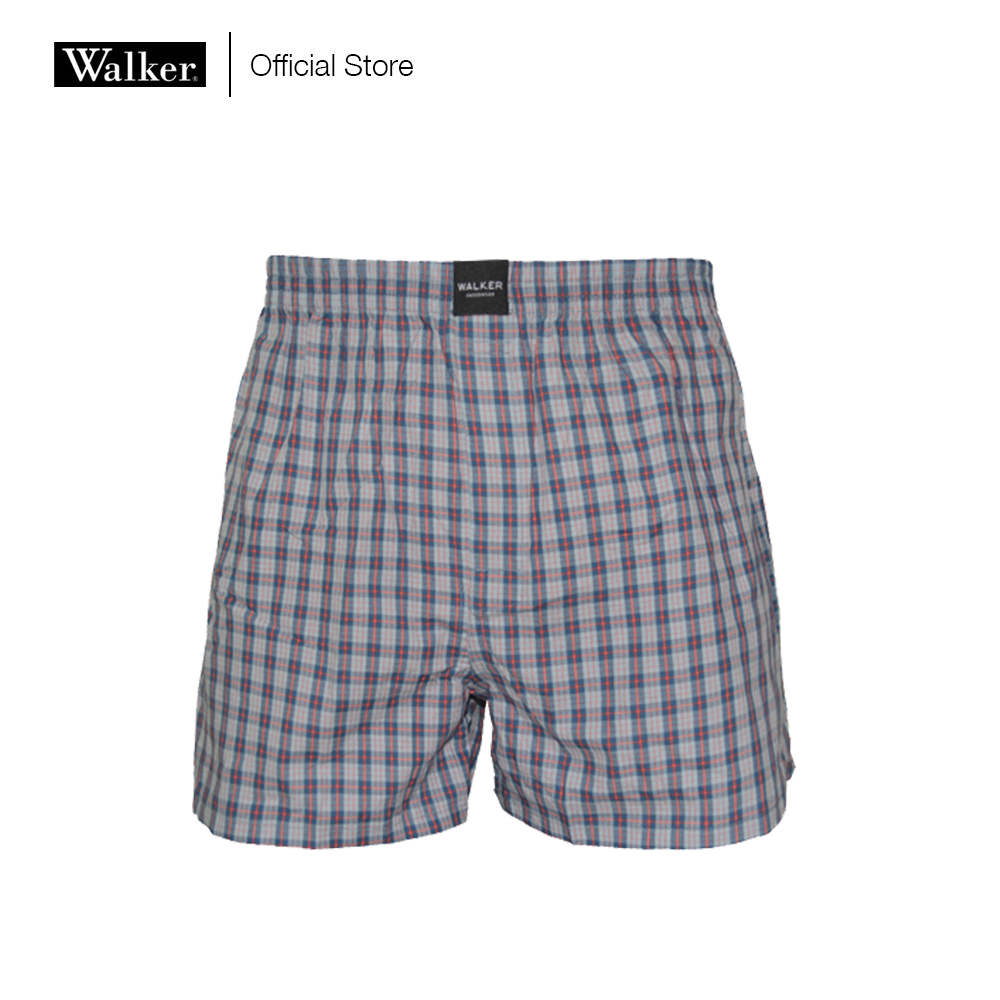 Walker Boxer Checkered Shorts Premium Cotton Comfort (Single Pack ...