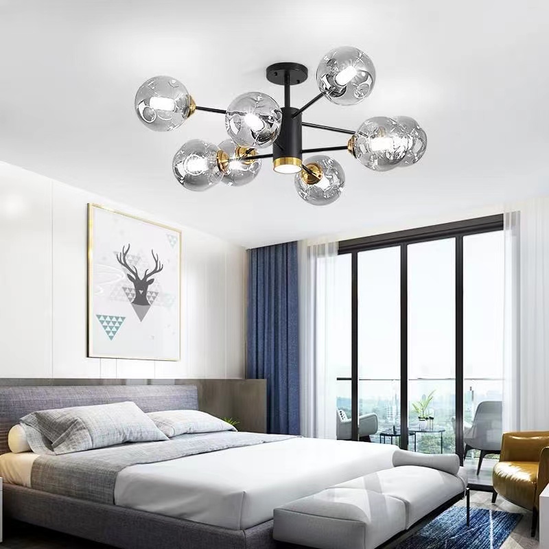AGEALTER Nordic Chandelier Multi-Head Led Ceiling Light Living Room ...
