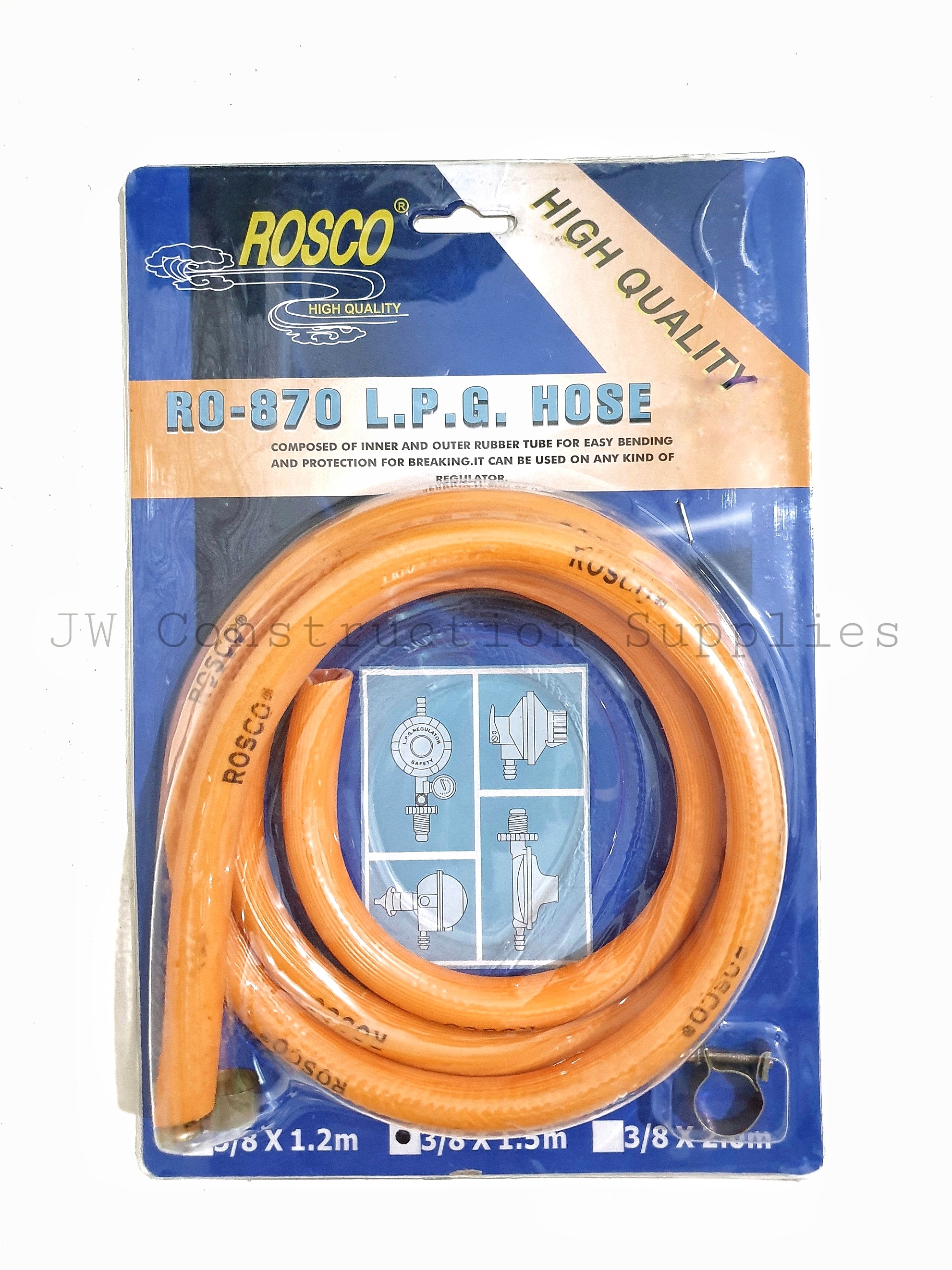 ROSCO LPG Hose 3/8 x 1.5m | Lazada PH