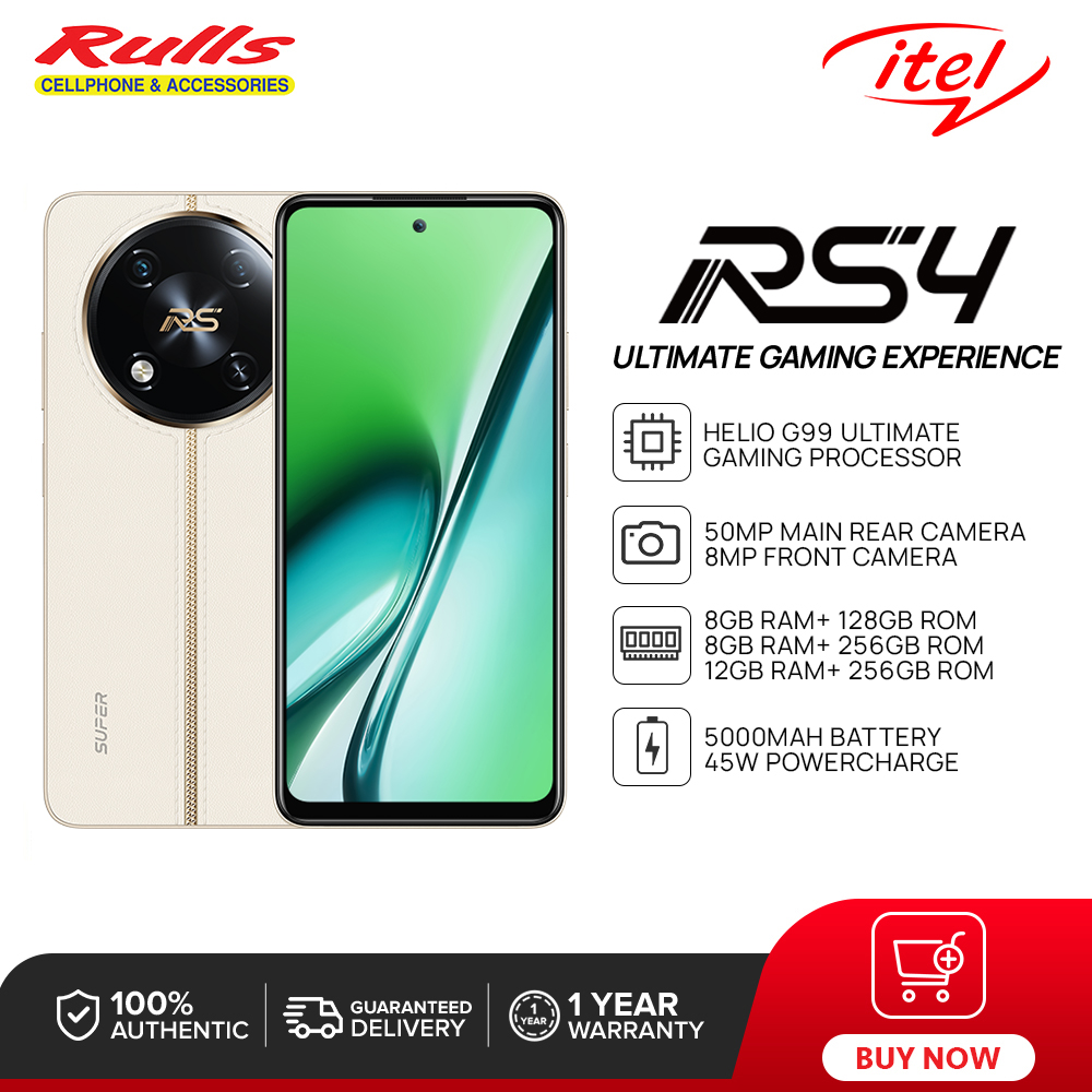 Itel RS4 Smartphone | 8GB+128GB / 8GB+256GB / 12GB+256GB | MediaTek Helio G99 | 6.56” 120Hz HD+ ...