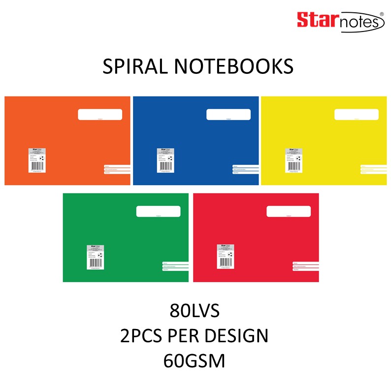 Starnotes Spiral Notebooks Color Coded (10pcs) | Lazada PH
