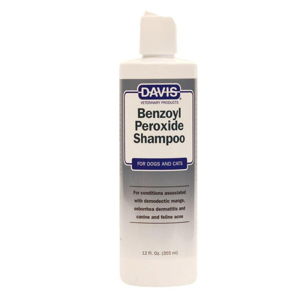 Davis Benzoyl Peroxide Medicated Dog & Cat Shampoo, 12 oz. – Dermatitis ...