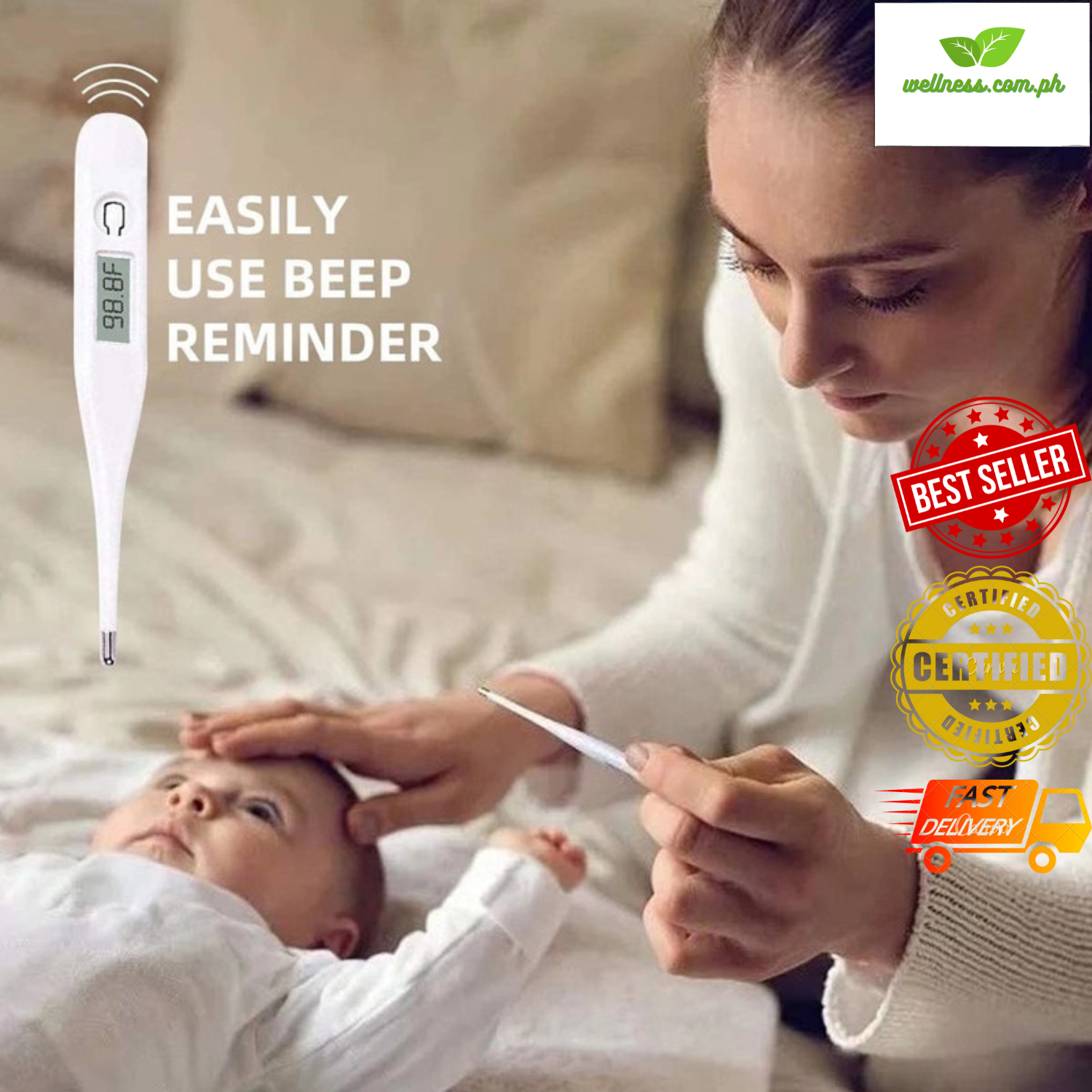 Digital Thermometer with OUT Case Tickle Digital Thermometer Babies and ...