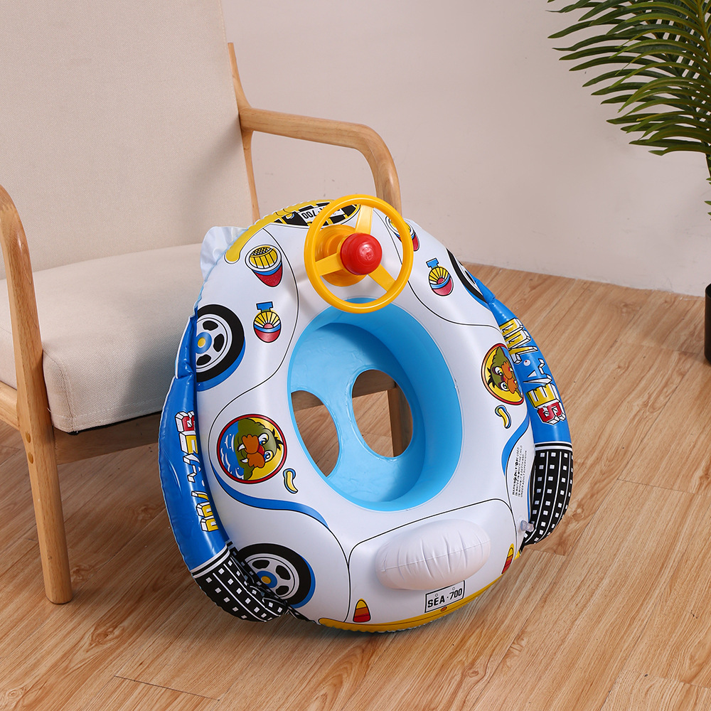 Float Car Swim Accessories Inflatable Children Swim Ring Baby Circle ...