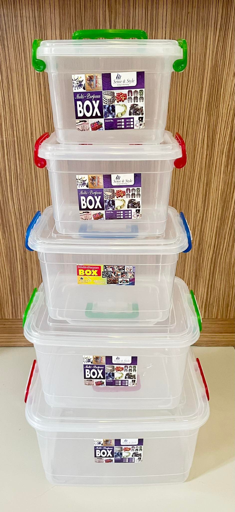 Plastic #2850 6.5Liter Multi Purpose Storage Box with Handle / School ...