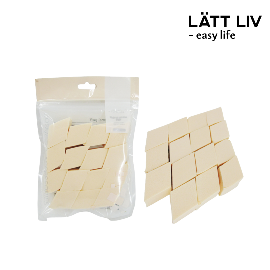 LATT LIV Small Diamond Wet & Dry Puff Set - 15 pcs | Lazada PH