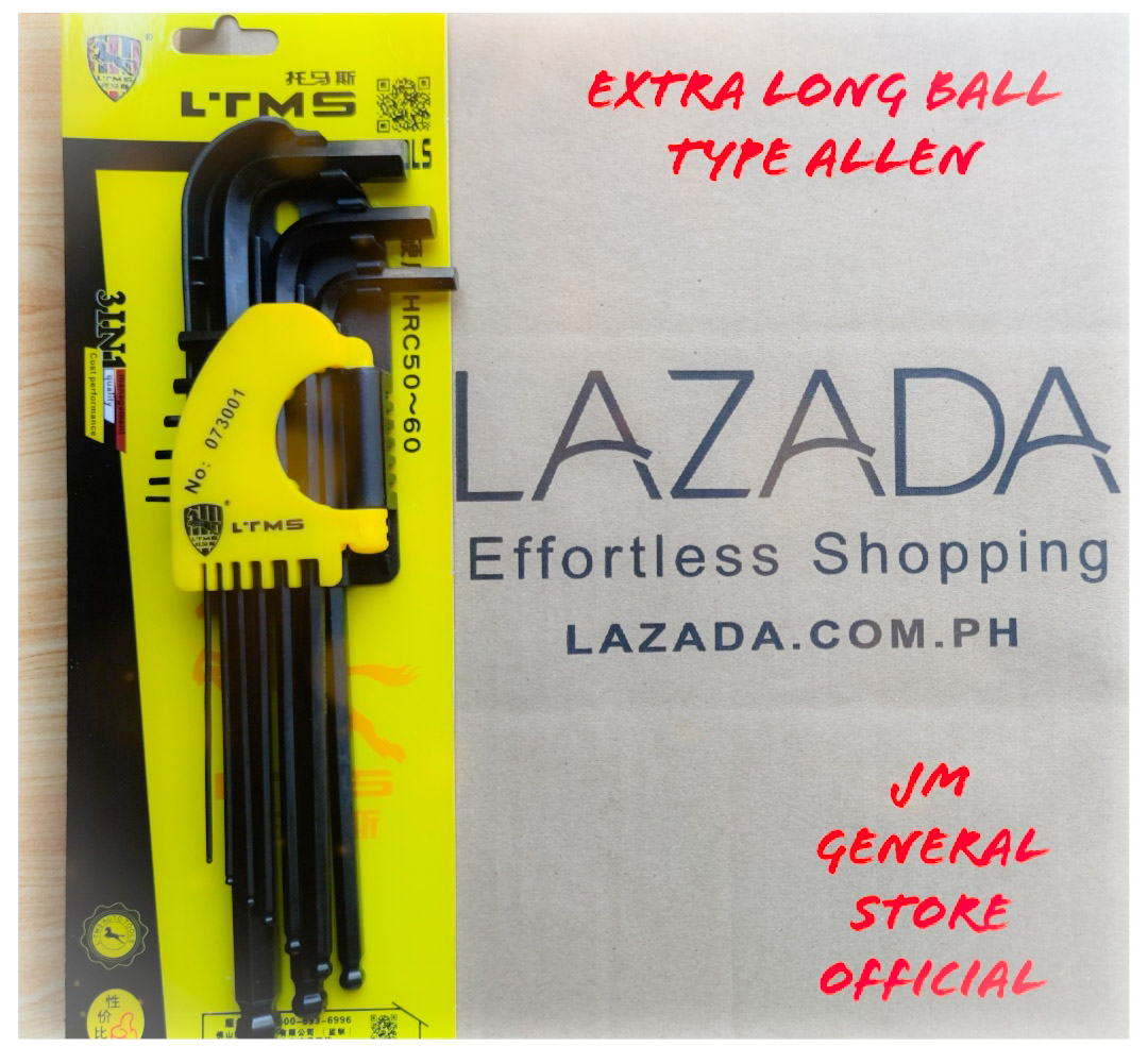 Original Allen Wrench Set BALL TYPE EXTRA LONG LTMS JAPAN Hex key Allen ...