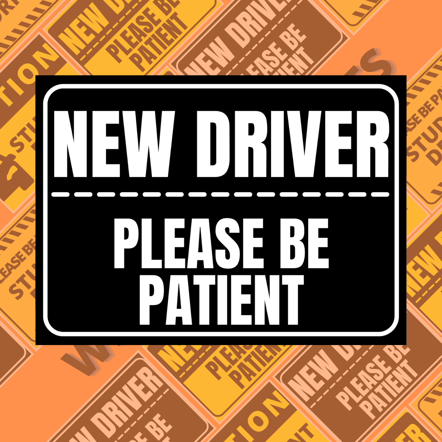 New Student Driver PVC Plastic & Laminated Sign Board A4 Signage ...