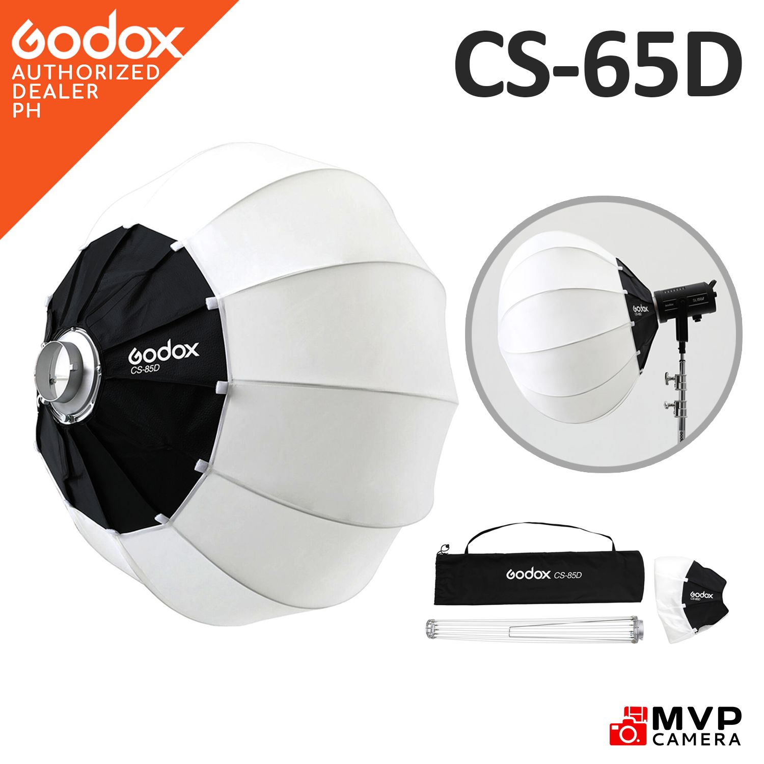 Godox CS-65D and CS-85D Lantern Sofbox Foldable Quick Install Portable ...