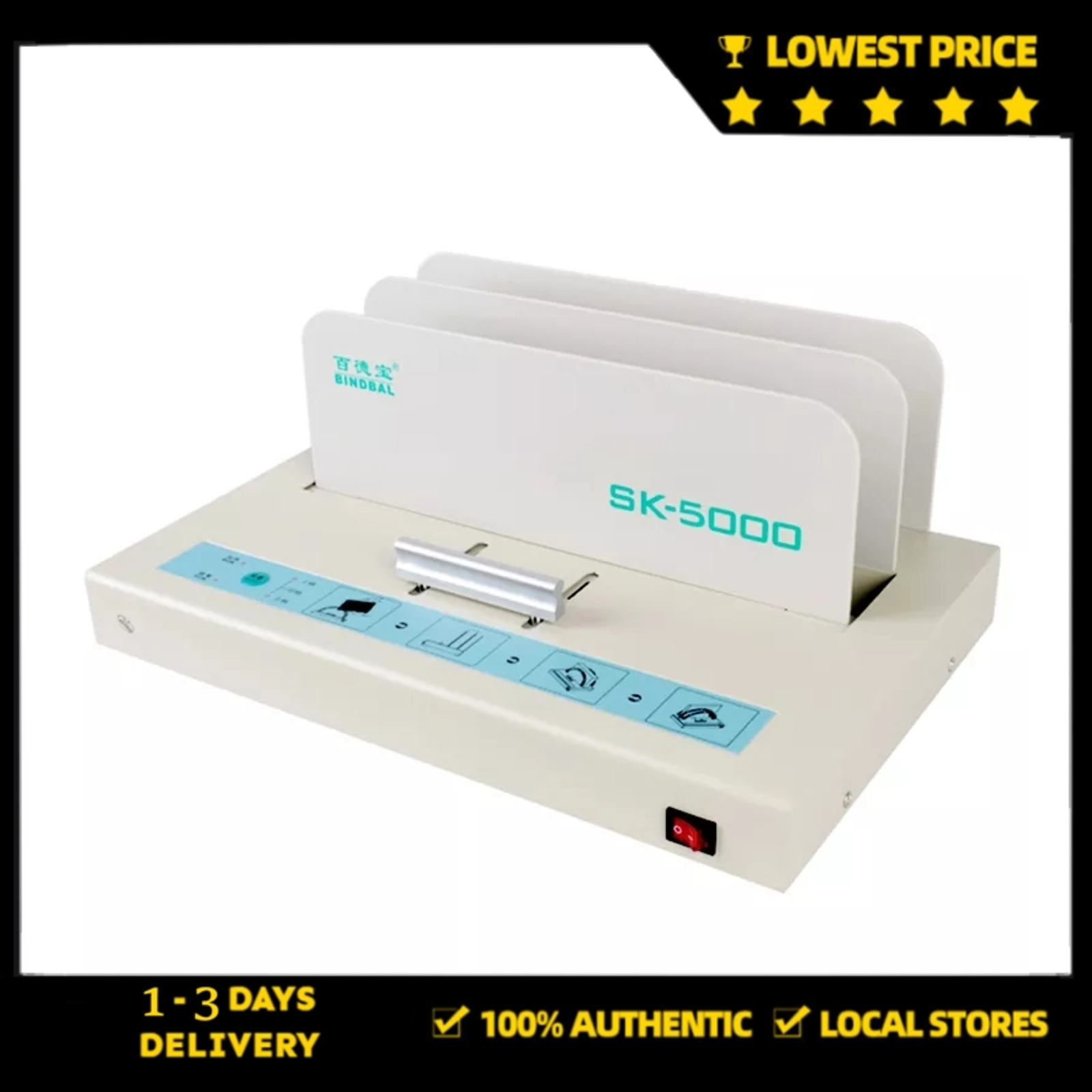 Book Binder Machine 220V 50mm Hot Melt Book Binding Machine Automatic ...