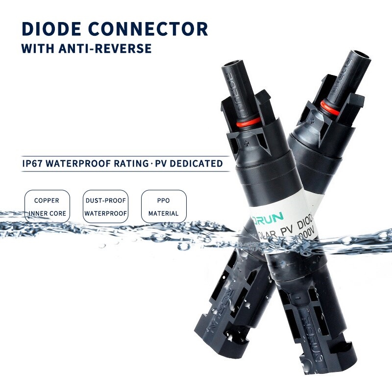 Solar Photovoltaic Diode Connector Mc4 Solar Connector Diode - Ip67 Dc ...