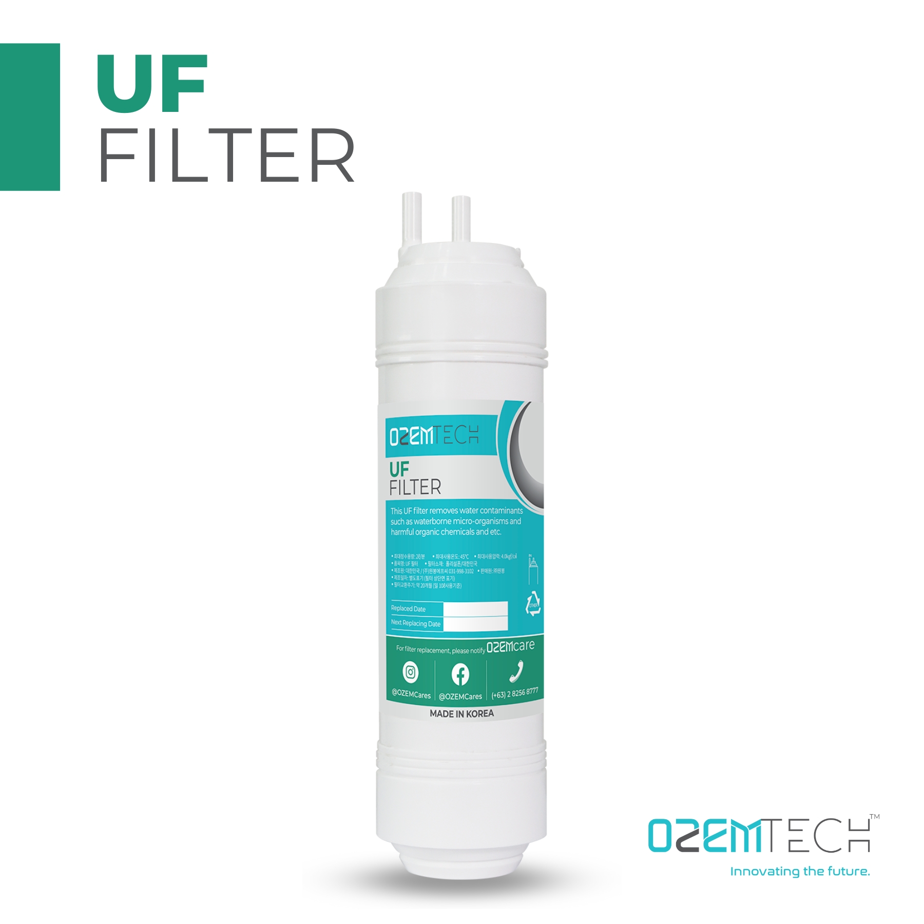 UF Membrane Filter (For Ozemtech Compact and Floor Stand) | Lazada