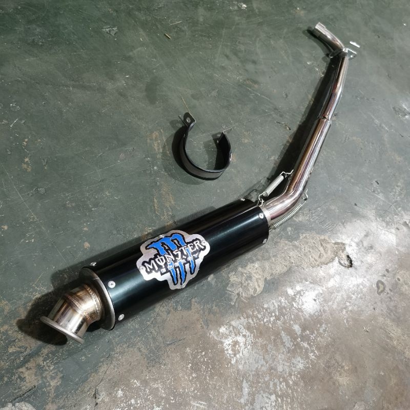 Monster muffler/pipe small round for XRM110 and XRM125 | Lazada PH