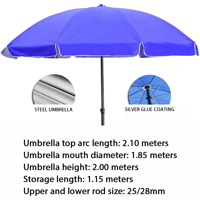 Outdoor Umbrella Beach Big Umbrella Parasol Garden Patio Umbrella Sun ...