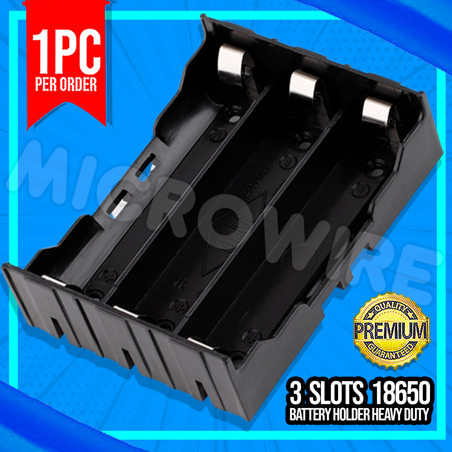3-Cell 18650 Battery Holder Series-Parallel Heavy Duty | Lazada PH