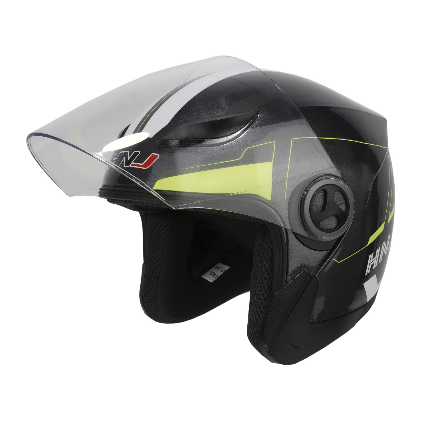 HNJ YM-619 Motorcycle Helmets Half Face Motor Helmet Single Visor ...