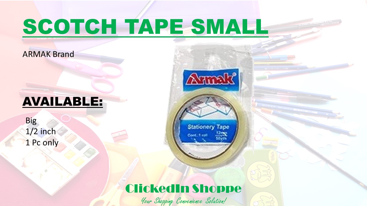 ARMAK Scotch Tape 1 inch / 3/4 inch / 1/2 inch / Small / Big Size / 1 ...