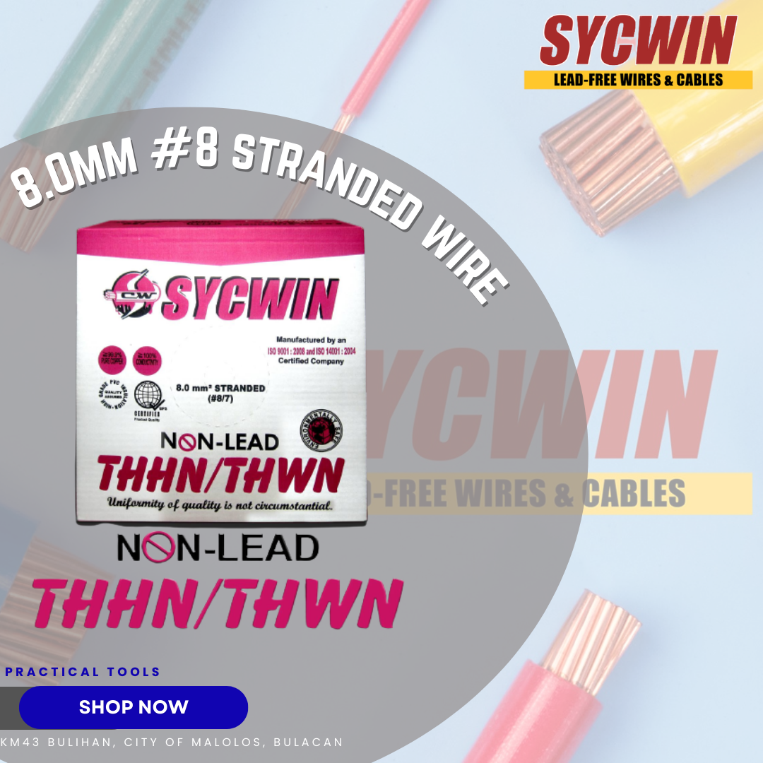 Sycwin Wire THHN/THWN #8/8.0mm2 (SOLD PER BOX) | Lazada PH