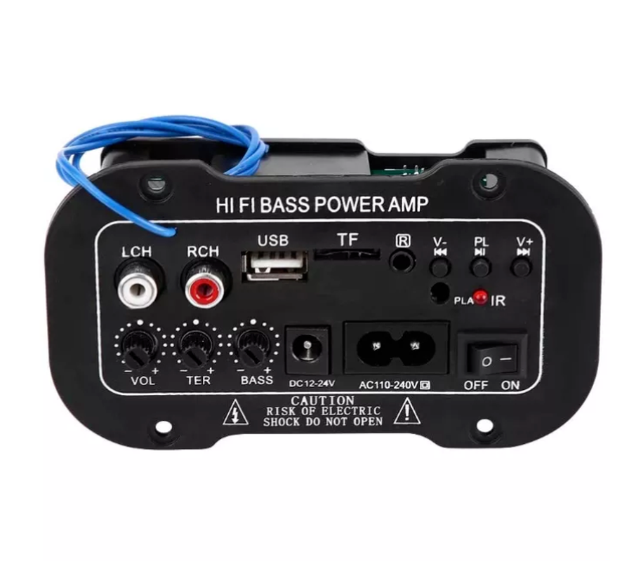 8 inch 12V 24V 220V Car Subwoofer High Power HiFi Bass Bluetooth Amplifier Board Support FLAC ...