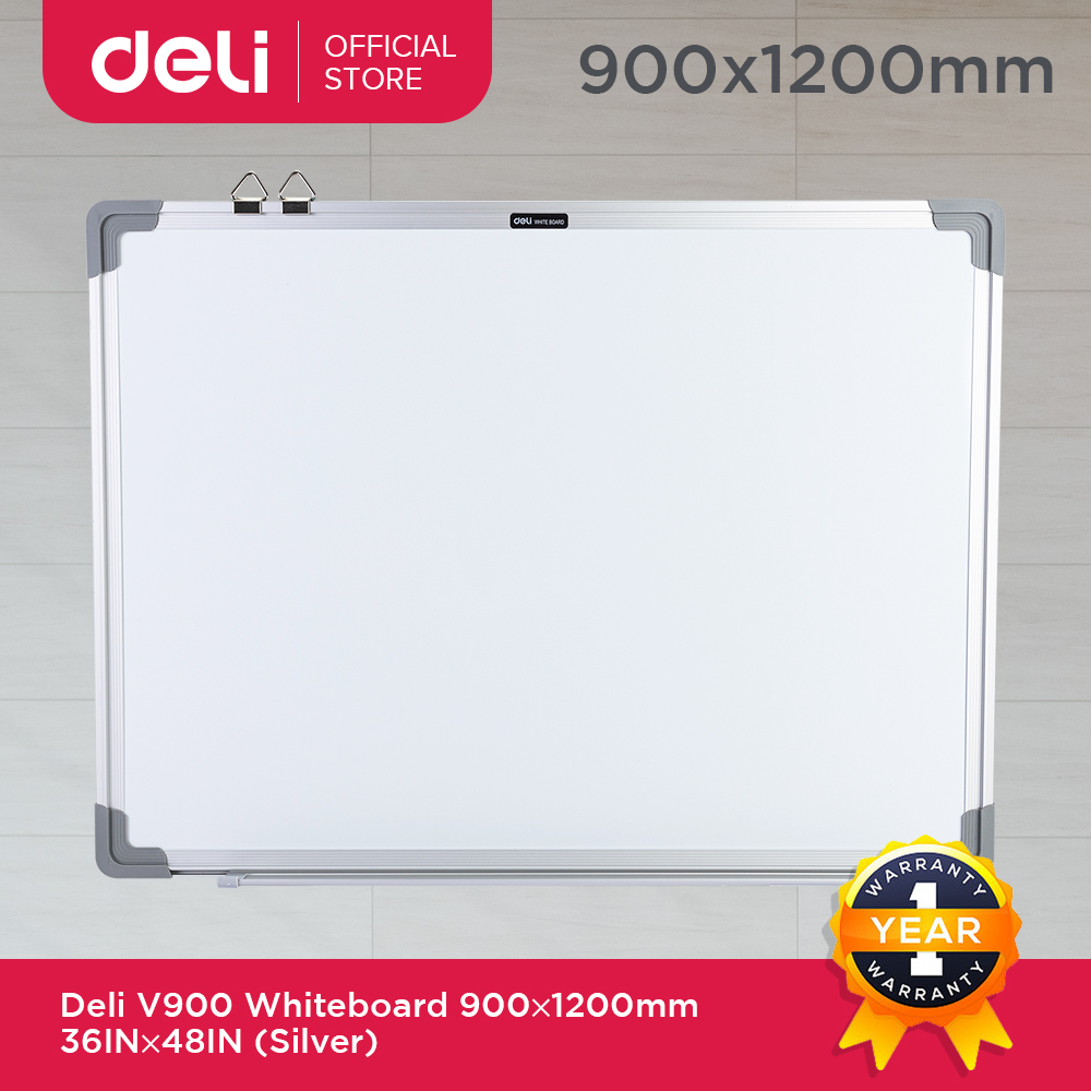 Deli Whiteboard 900×1200mm 36IN×48IN V900 | Lazada PH