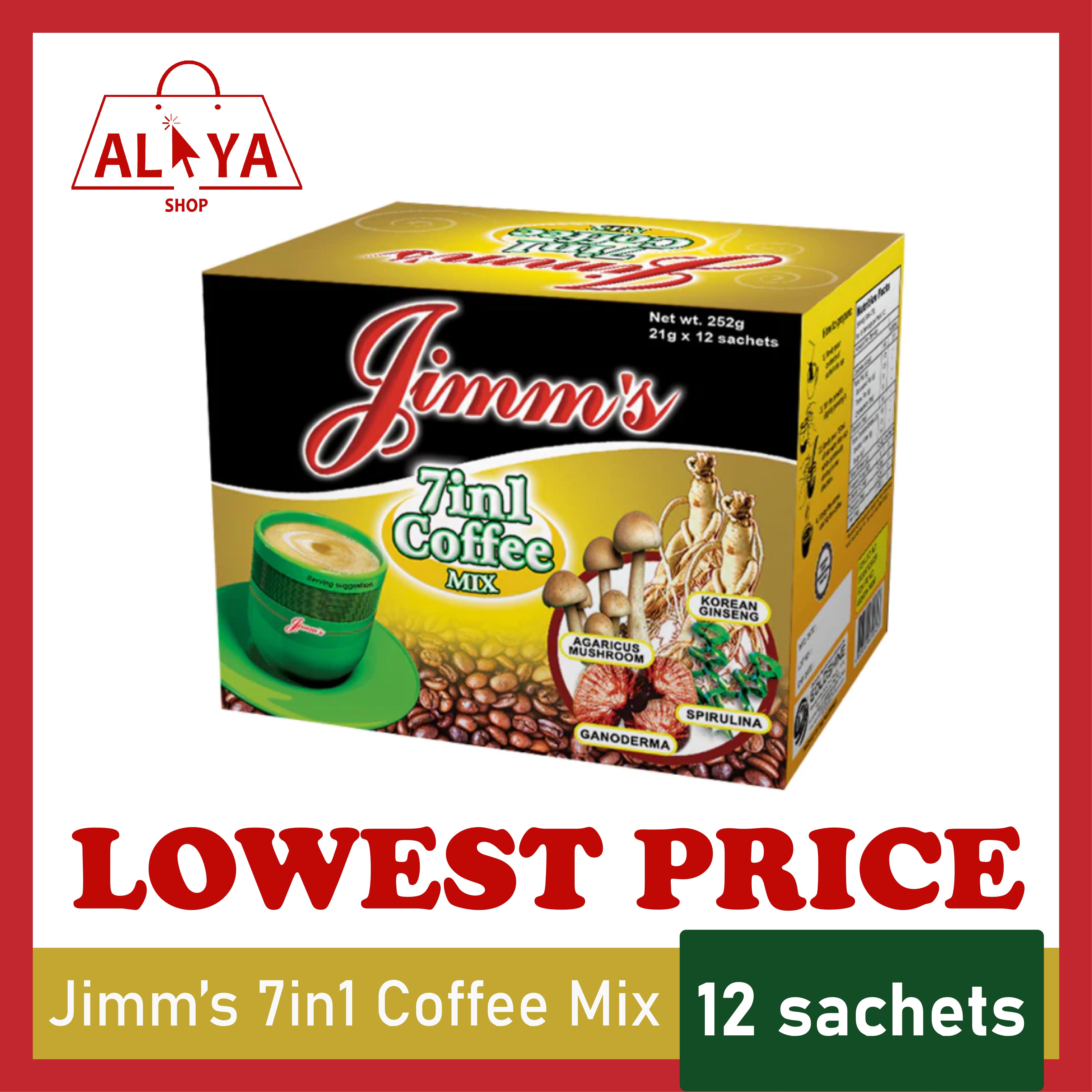 Jimm's 7in1 Coffee Mix - 21g x 12 Sachet - JIMS COFFEE - JIM'S COFFEE 7 ...