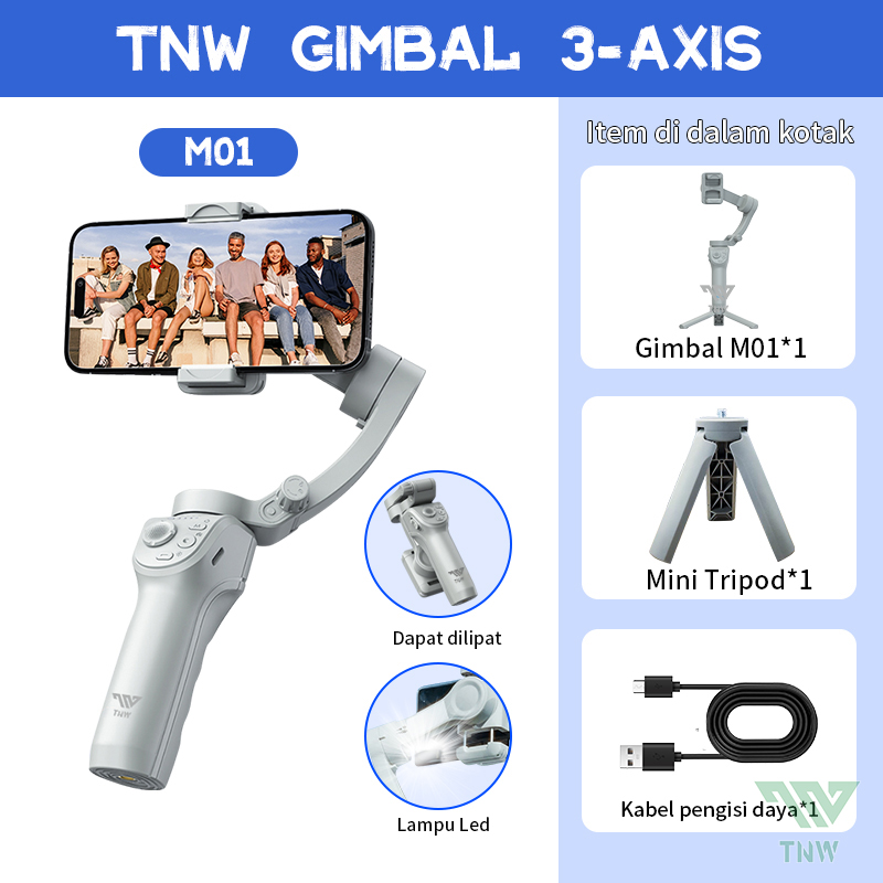TNW M01 Smartphone Gimbal Stabilizer 3-Axis Phone Handheld Stabilizers ...