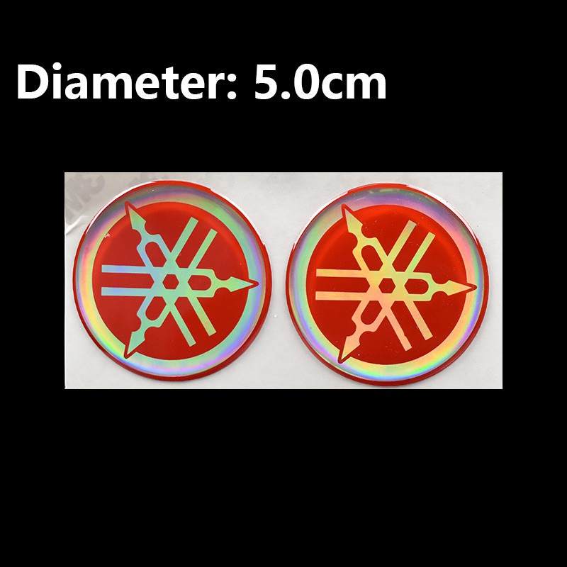 2PcsLot 3D Resin Emblem For Yamaha Logo Lc135 Y15zr R25 MT09 125zr ...
