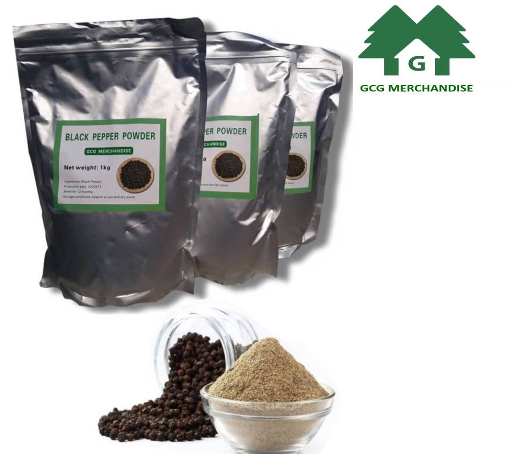 black pepper powder 1kg / 250g per pack with already ZIPLOCK at the top ...
