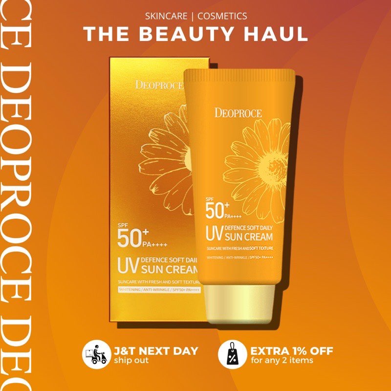 DEOPROCE UV Defence Sun Cream | Soft Daily Sun Cream SPF50+ PA+++ (70g ...
