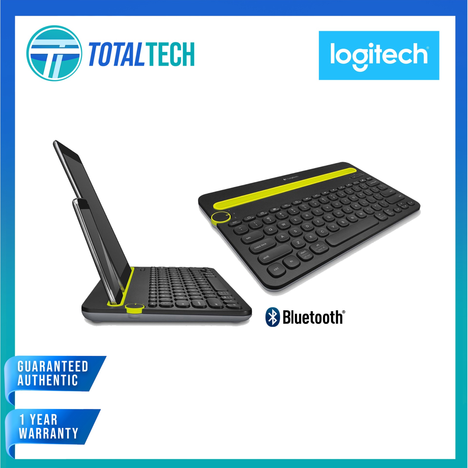 Logitech K480 Bluetooth Multi-Device Keyboard – works with Windows, Mac ...