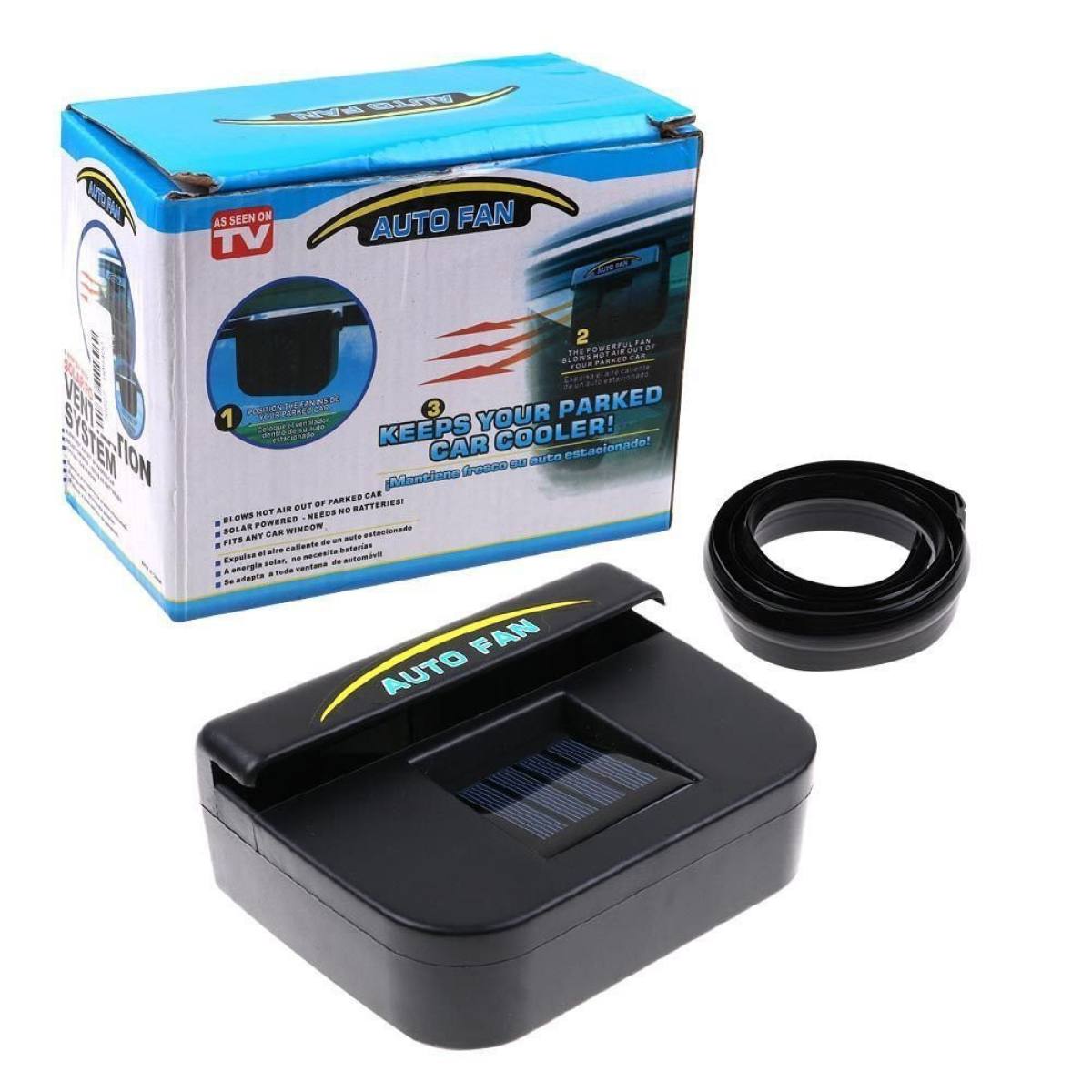 XOS Auto Cool Solar Powered Fan Car Auto Air for Environmental Exhaust ...