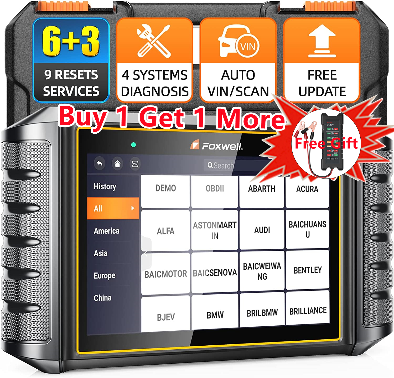 【2024 Newest】Foxwell NT624 Elite Auto Master Pro OBD2 Scanner Full ...