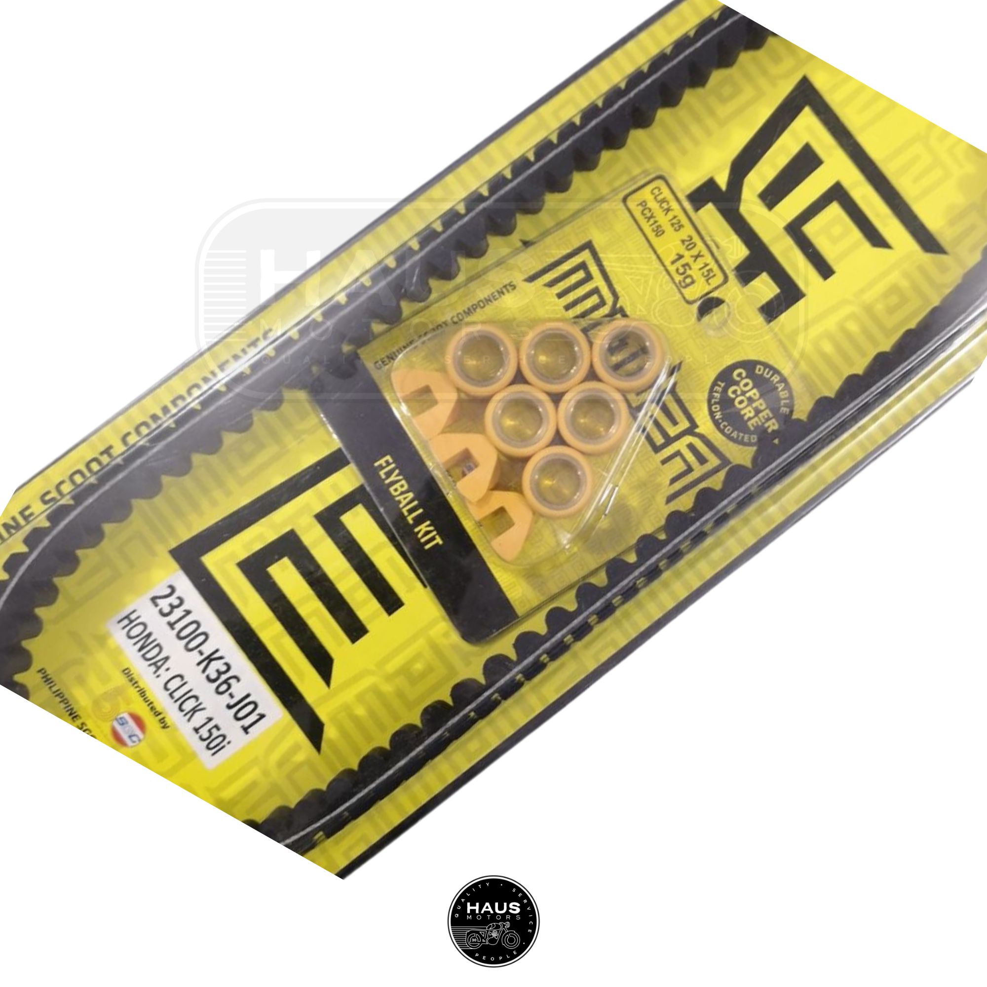 (Drive Belt Kit) Monza Honda Click 150 Drive Belt + Flyball + Sliders ...