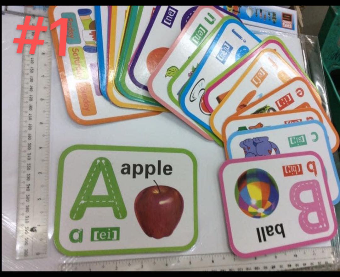 Educational Learning Flash Cards Alphabet Letters and Numbers for Kids ...