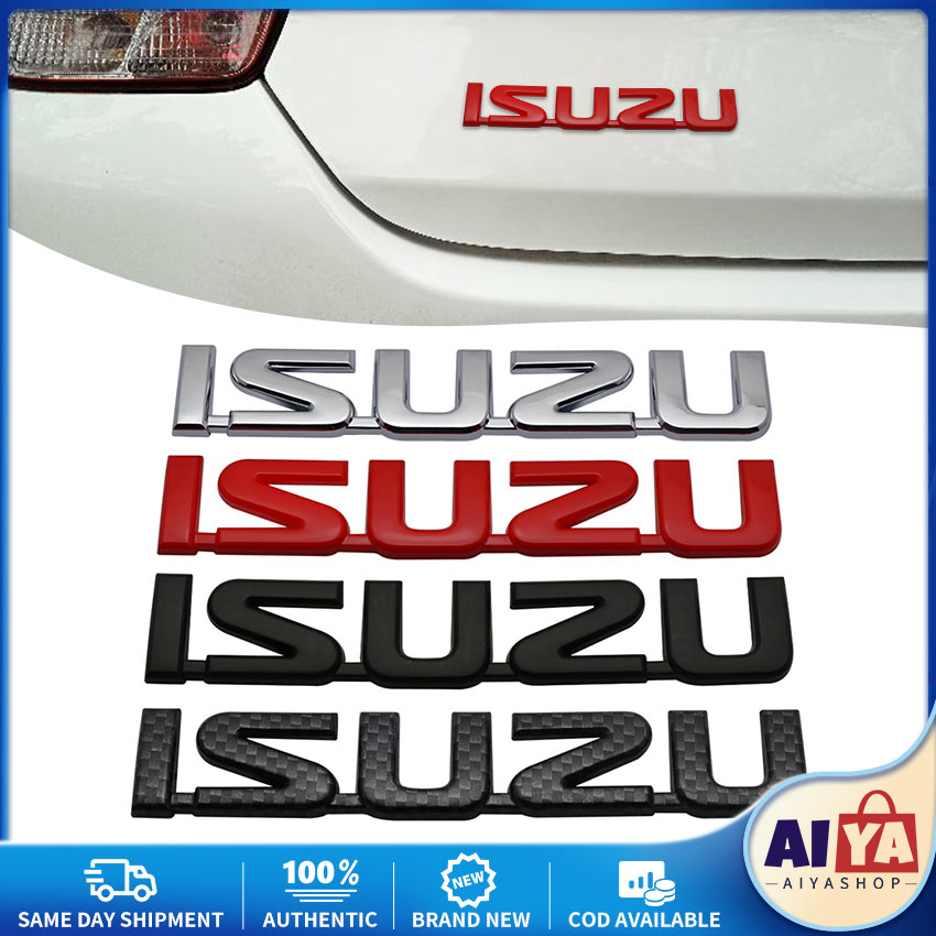 ★Same Day Shipping★ ABS Chrome Glossy ISUZU Letter Sticker Emblem for ...