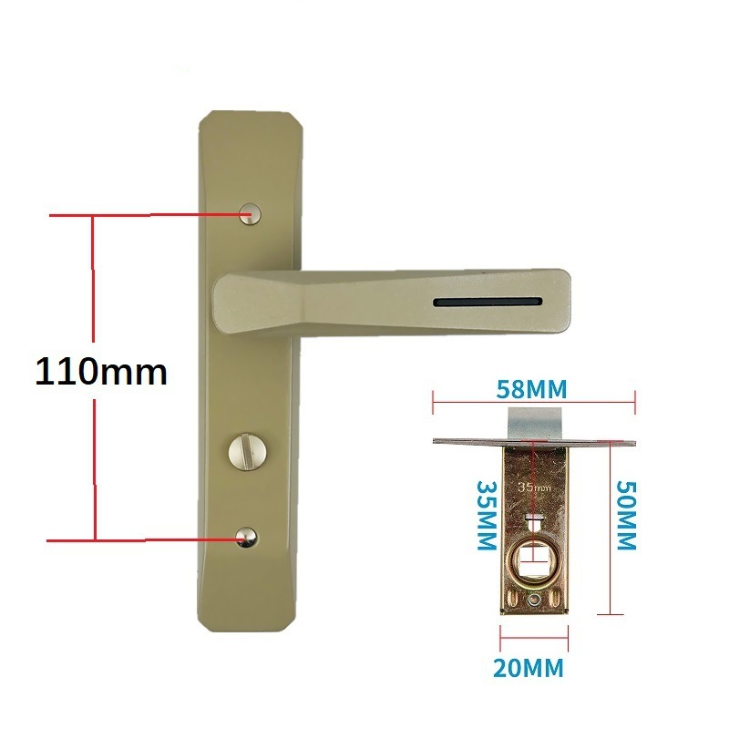 Room Door Handle Locked High-Grade Aluminum Alloy Handle Lock Door Lock ...